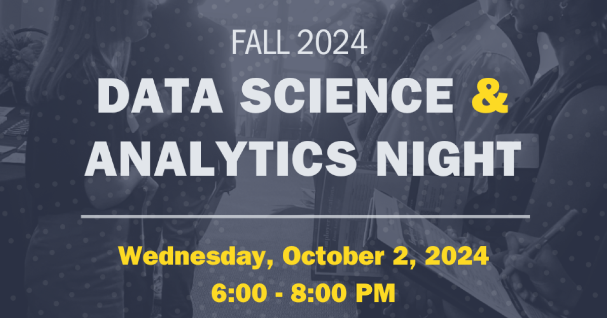 UVA School of Data Science: Fall 2024 Data Science and Analytics Night — School of Data Science